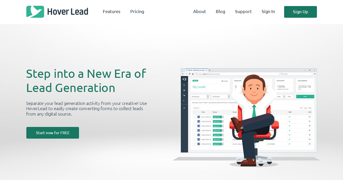 Hover Lead Support Center